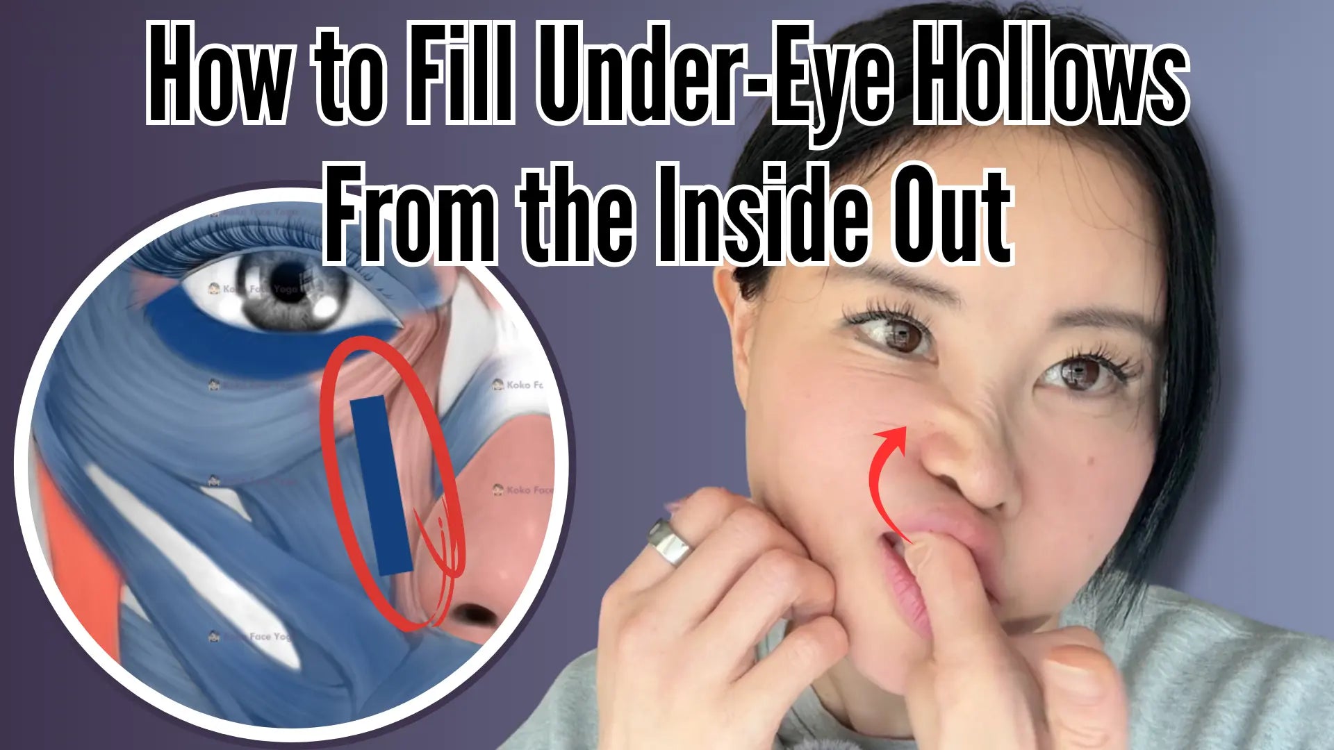 How to Fill Under Eye Hollows From Inside Out – Koko Face Yoga